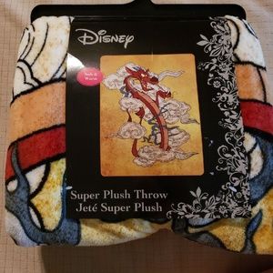 Disney | Bedding | Disneys Mulan Mushu Plush Throw Blanket | Poshmark